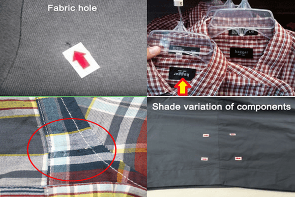 List of Major and Minor Defects in Garment Manufacturing
